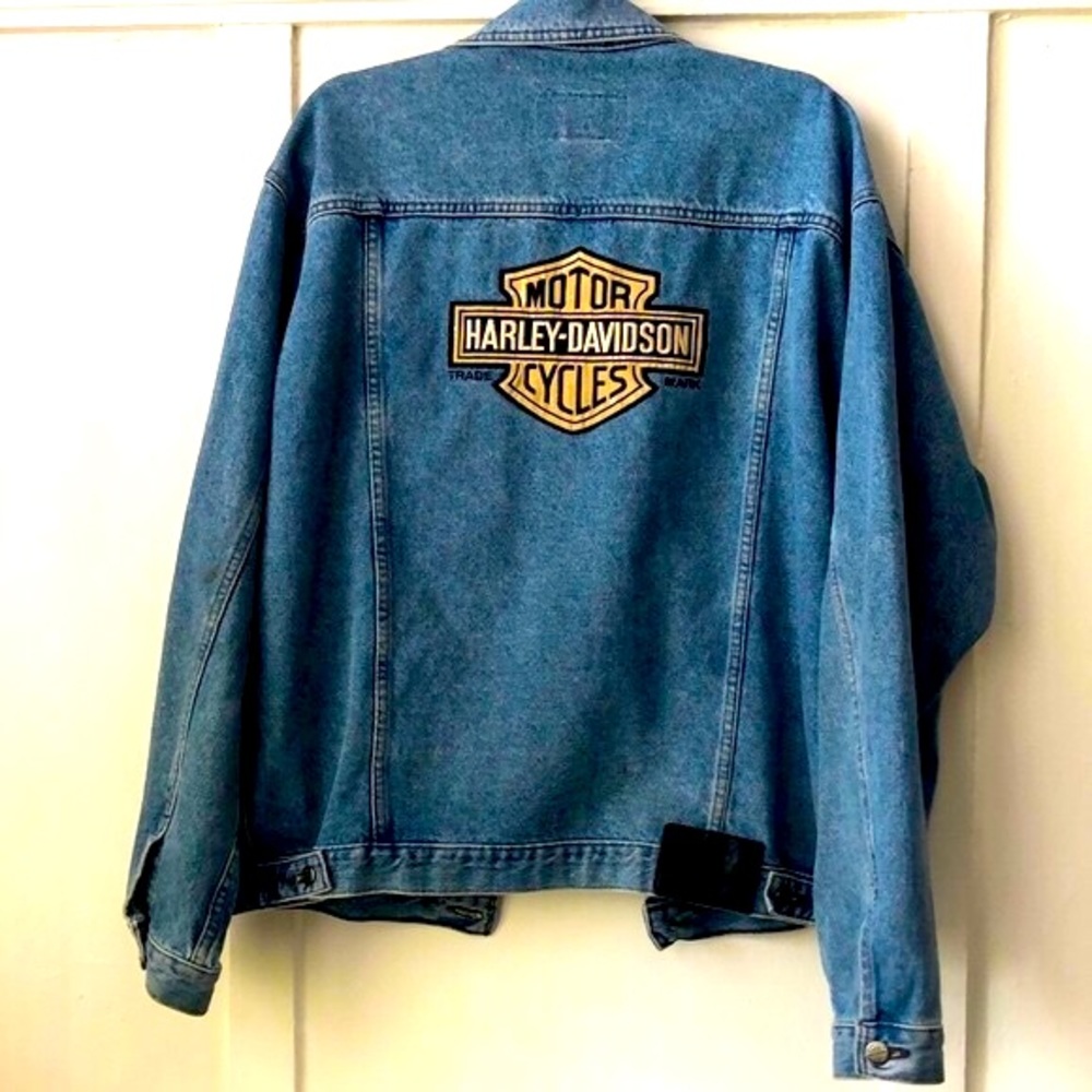 Harley-Davidson Authentic Denim Jacket With Large Log… - Gem
